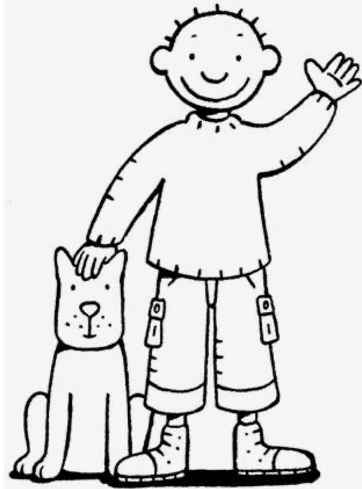 Kleurplaat Jules :: Kleuters Uiterwaard